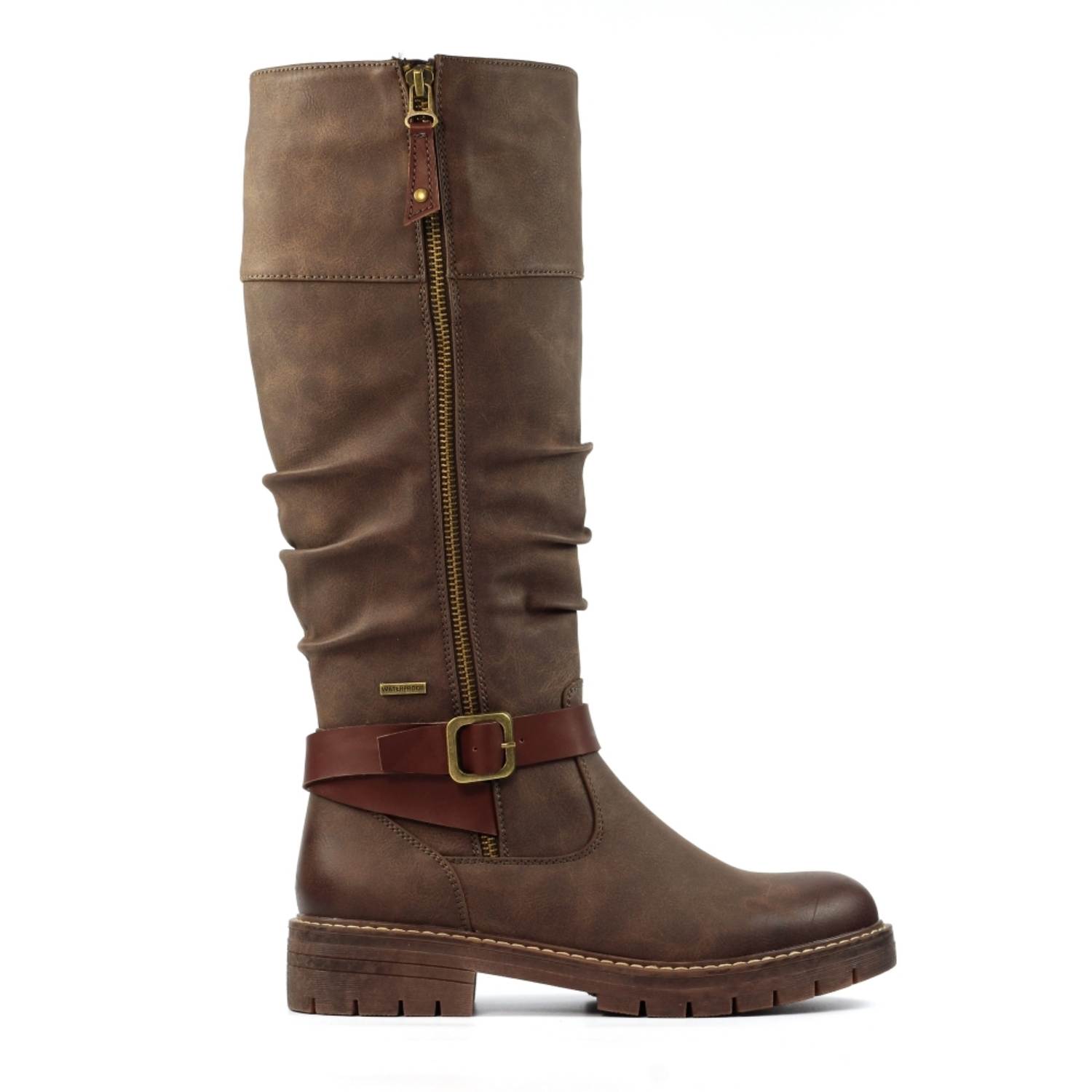 LUNAR GLR121 MARGO LONG BOOT-BROWN - Obsessions Fashion