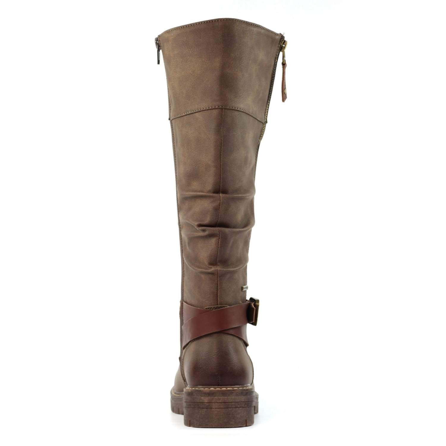 LUNAR GLR121 MARGO LONG BOOT-BROWN - Obsessions Fashion